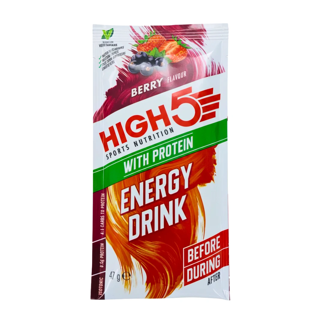 High5 Energy Drink Powder - Berry (WithProtein) 47g - Xclusive Brands